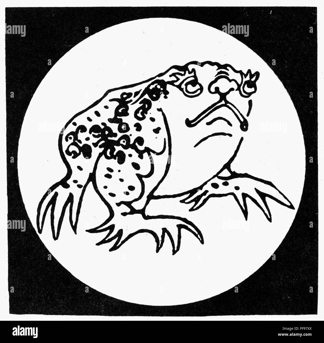 THE MOON. /nThe three-legged Moon Toad. After an antique Chinese ...