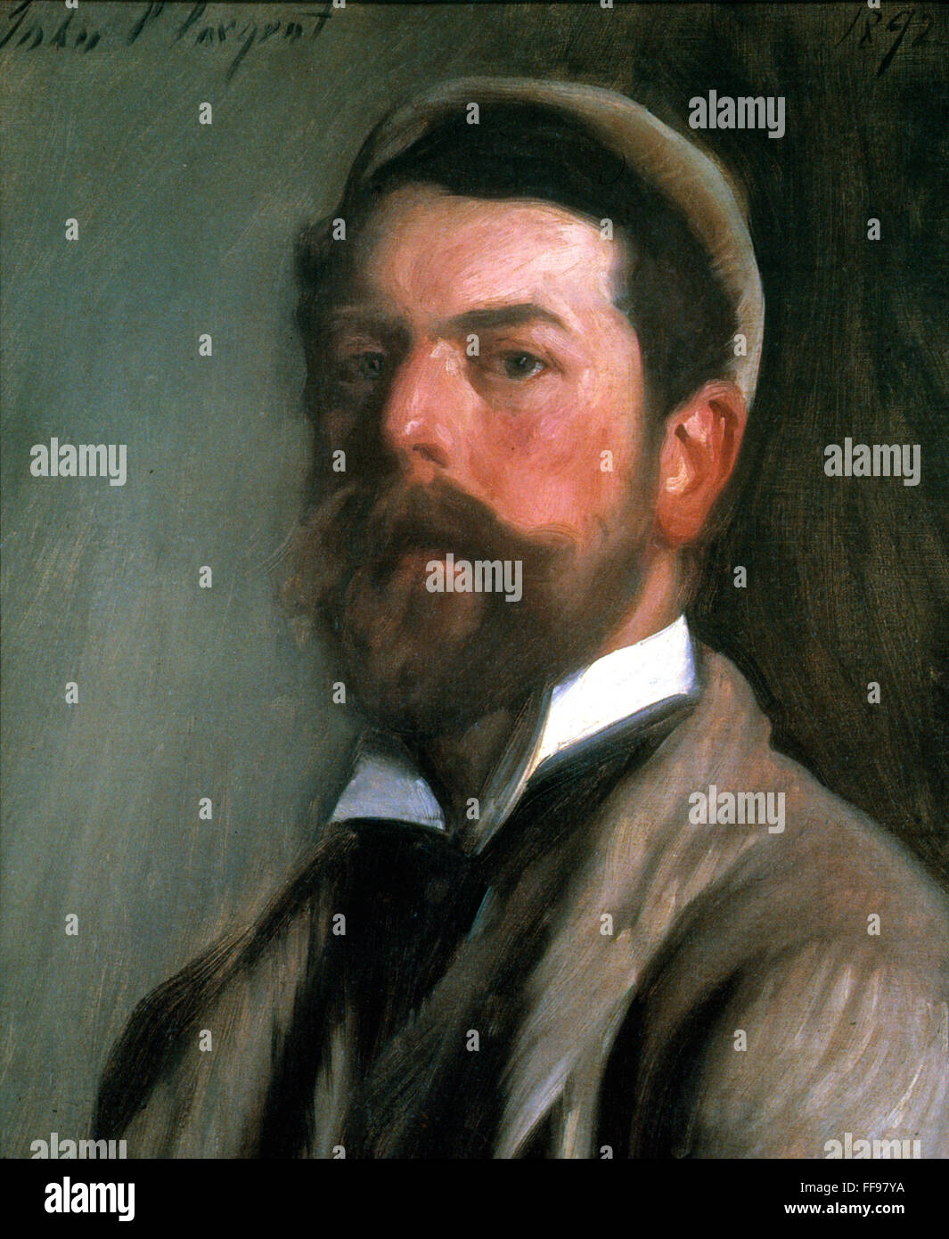 JOHN SINGER SARGENT /n(1856-1925). American painter. Self-portrait. Oil ...