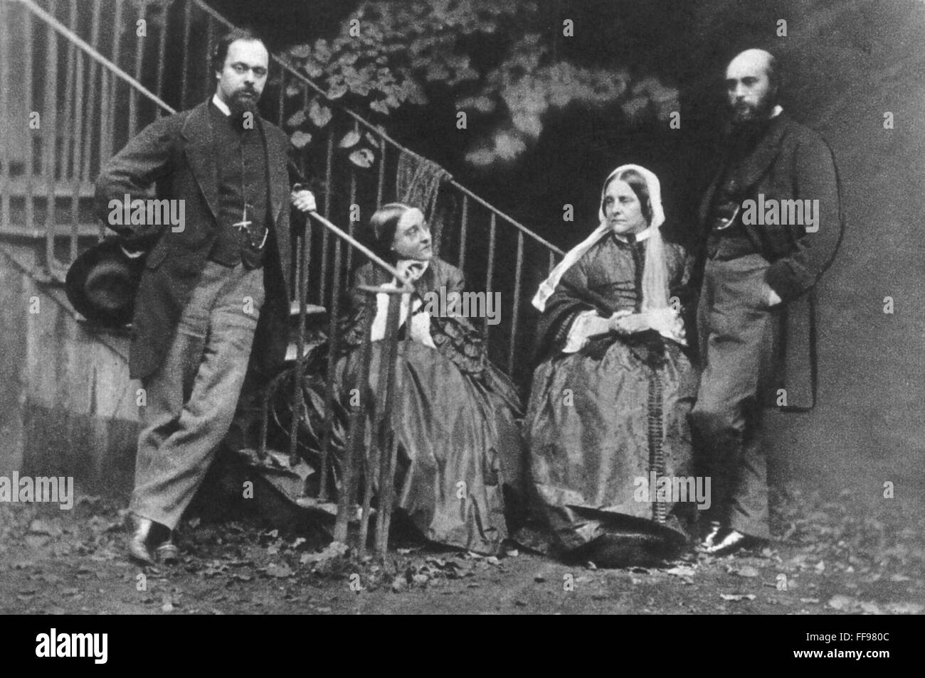 ROSSETTI FAMILY, 1863. /nThe Rossetti family circle: Dante Gabriel ...