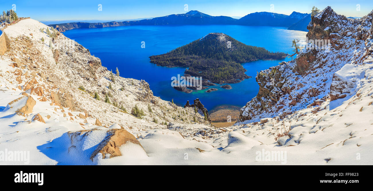 blue, caldera, cliffs, crater, deep, forest, island, lake, landscape ...
