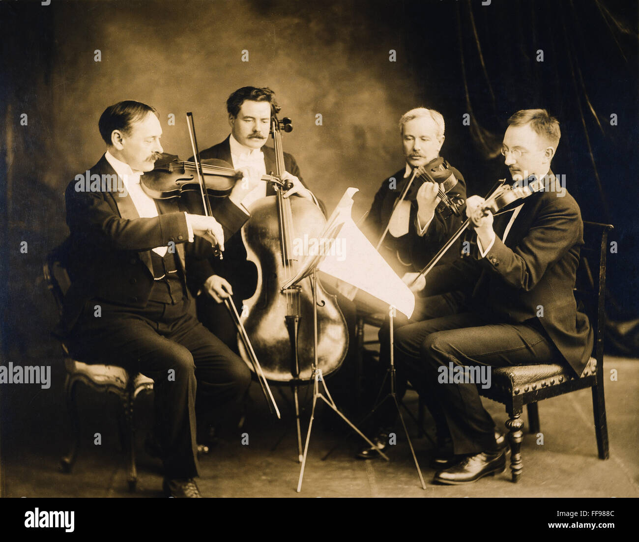 KNEISEL QUARTET, c1910. /nThe Kneisel Quartet, with (from left) Franz ...