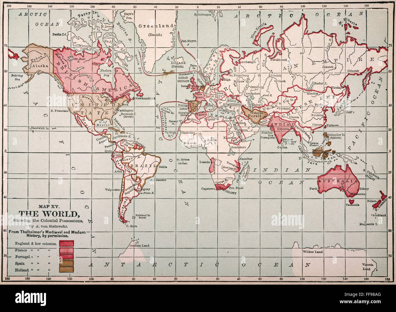 Colonial france map High Resolution Stock Photography and Images - Alamy
