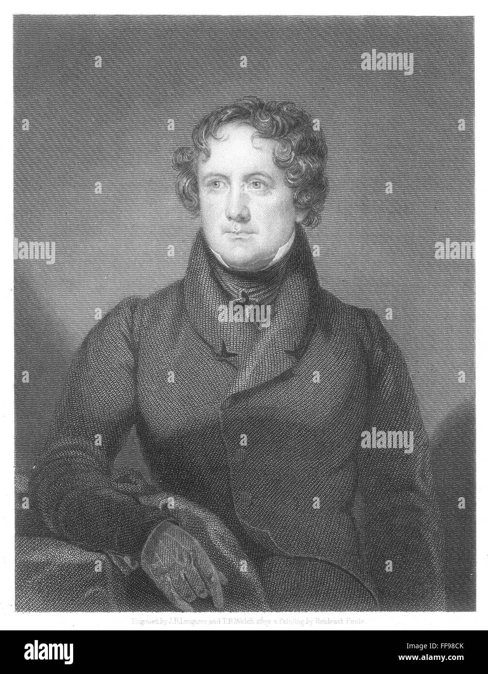 NICHOLAS BIDDLE (1786-1844). /nAmerican financier. Steel engraving ...