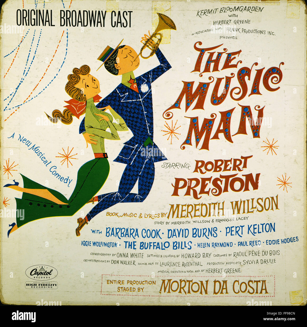'THE MUSIC MAN', 1957. /nCover from the American record album of the ...