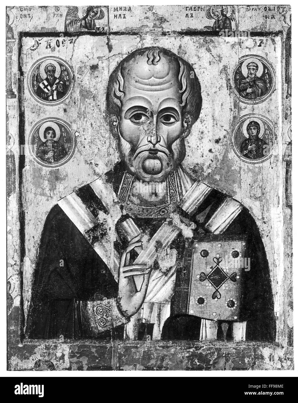SAINT NICHOLAS. /nFourth century Bishop of Myra. A 12th century Russian ...