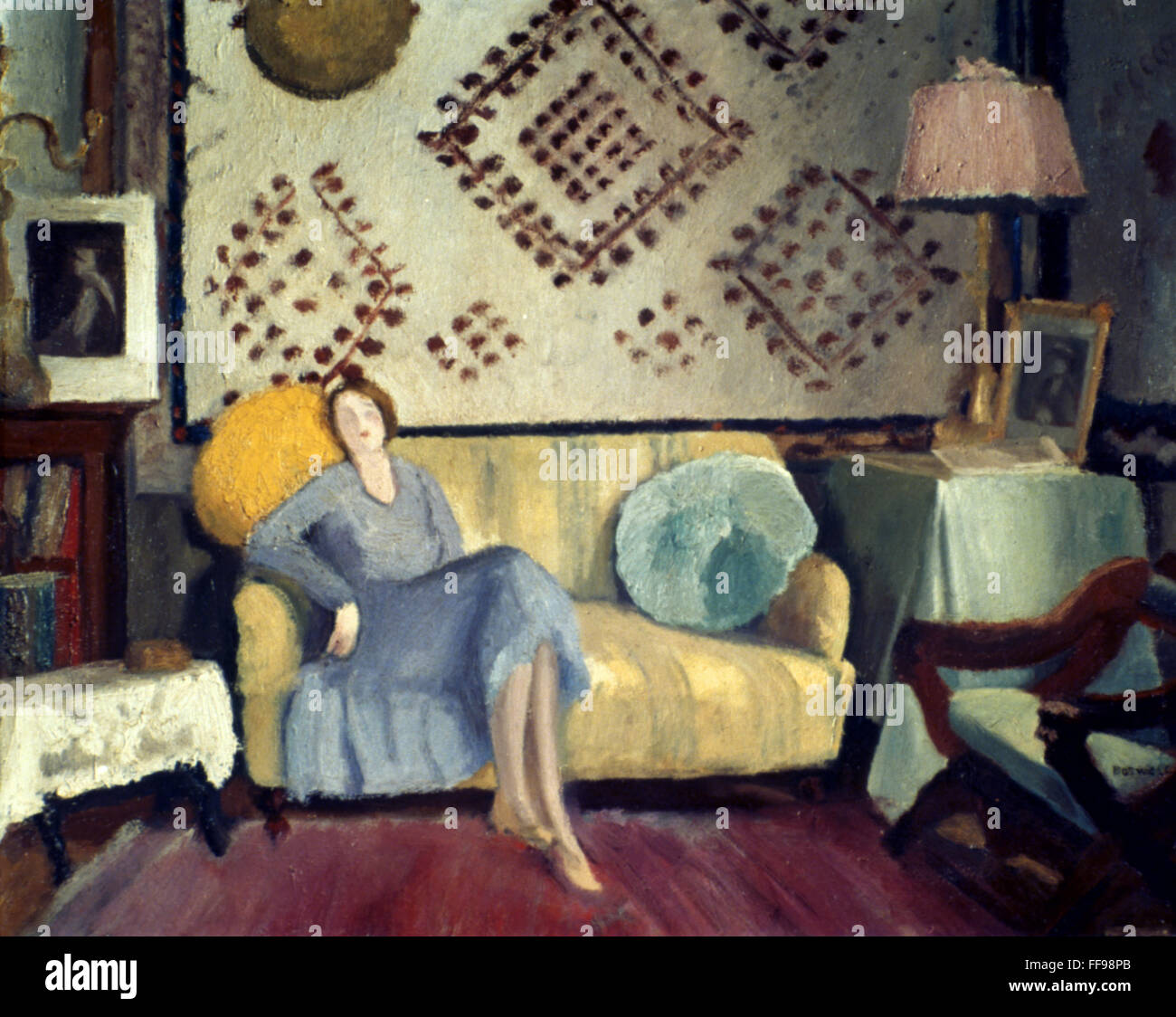 BOSWELL: INTERIOR, 1931. /nJessie Boswell: Gay Interior. Oil on ...