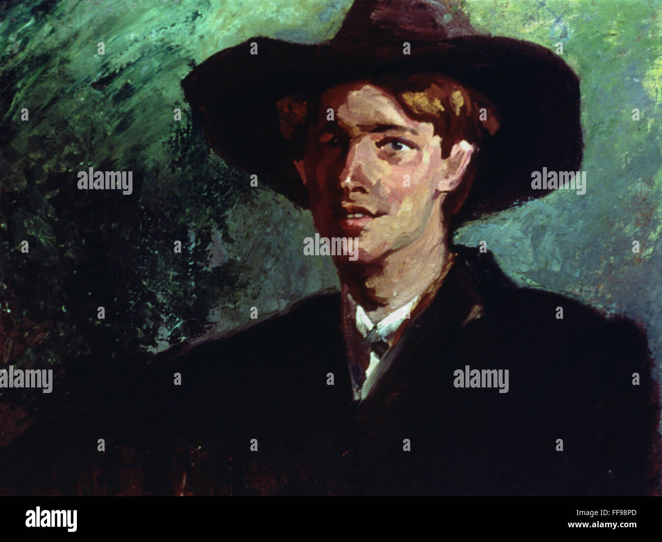 RUPERT CHAWNER BROOKE /n(1887-1915). English poet. Oil on canvas, 1911 ...