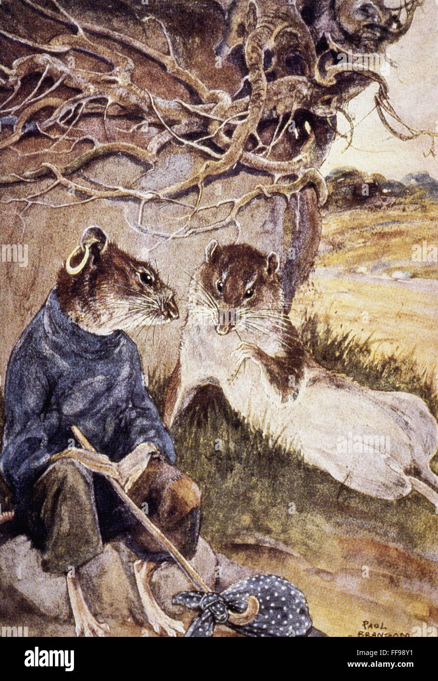 'WIND IN THE WILLOWS'. /nWater Rat & Sea Rat: drawing by Paul Bransom ...