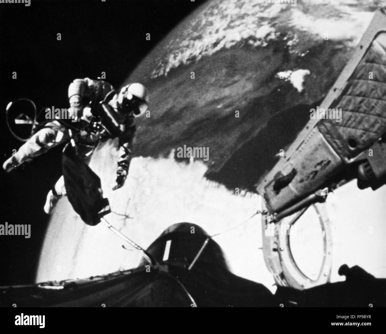 SPACE: GEMINI 4, 1965. /nAstronaut Edward H. White performing his ...