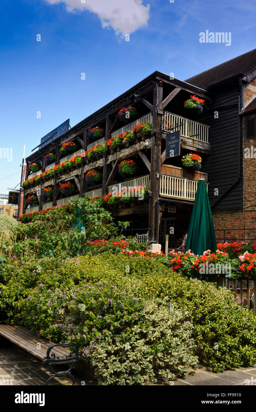 The Dickens Inn is a restyled and reconstructed pub from 18th Century ...