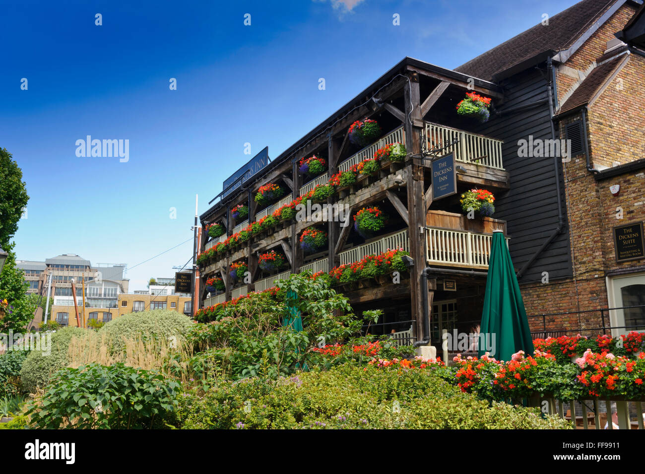 The Dickens Inn is a restyled and reconstructed pub from 18th Century ...