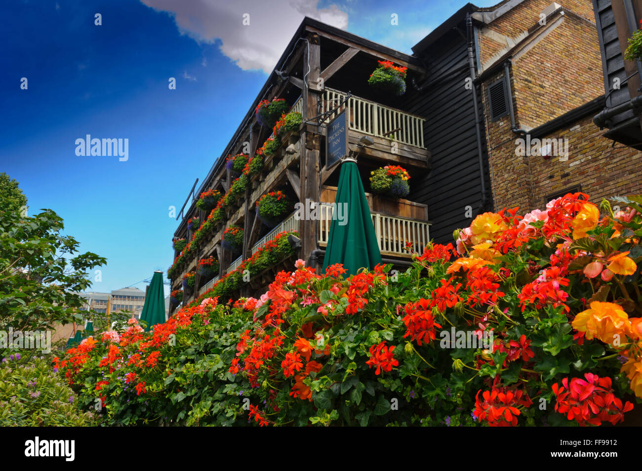 The Dickens Inn is a restyled and reconstructed pub from 18th Century ...