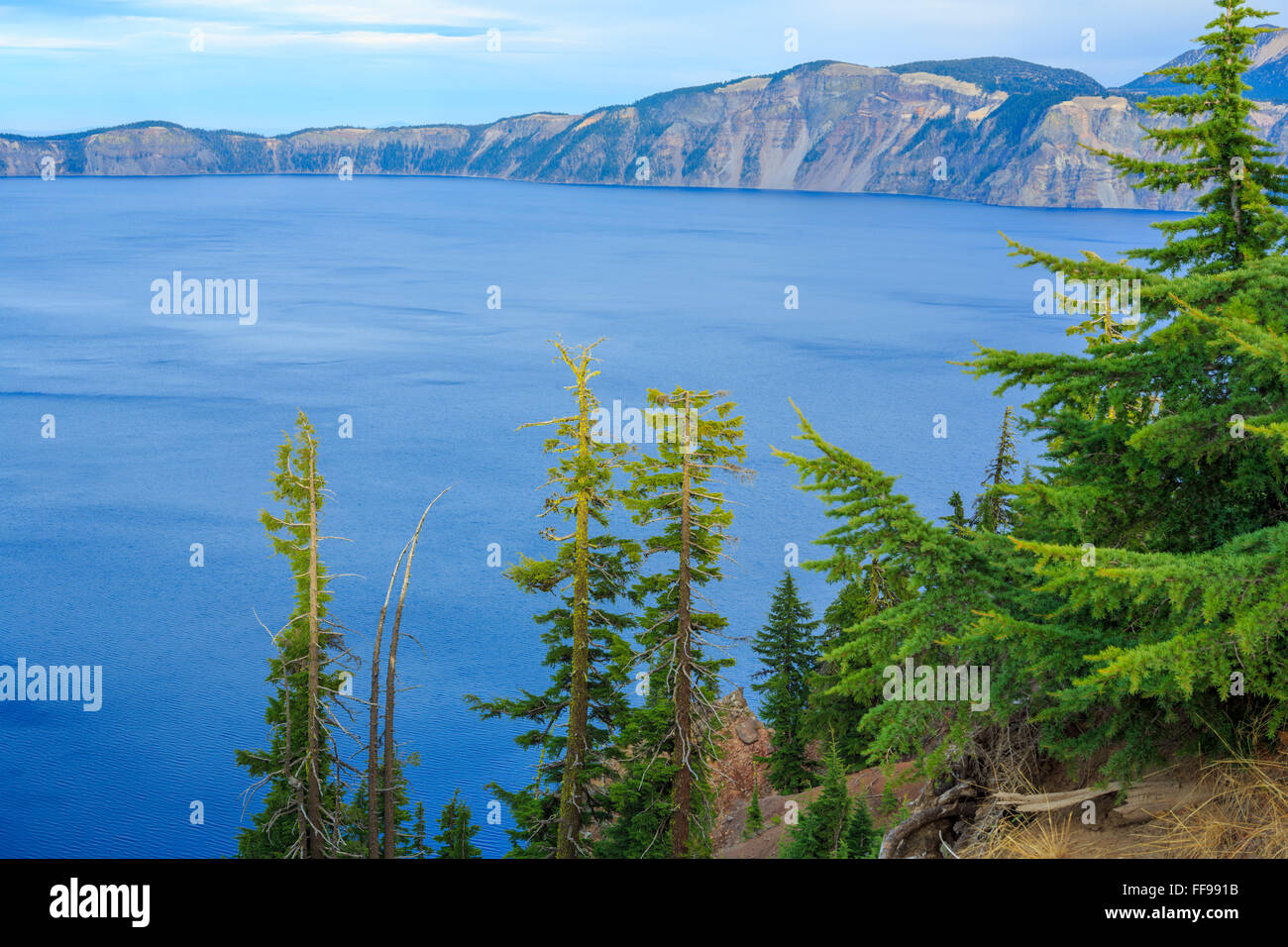 blue, caldera, cliffs, crater, deep, forest, island, lake, landscape ...