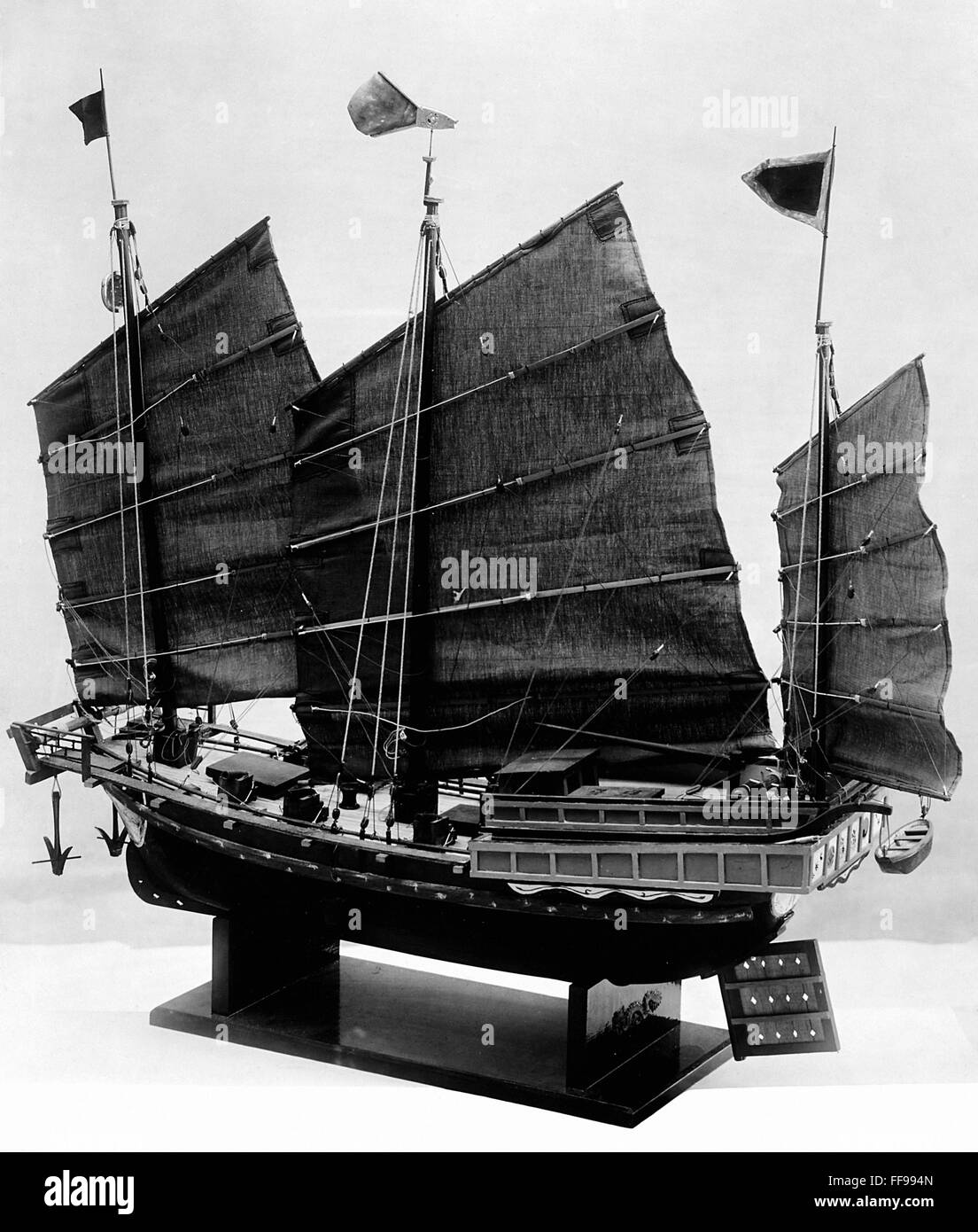 CHINESE JUNK. /nReplica of a Chinese junk ship Stock Photo - Alamy