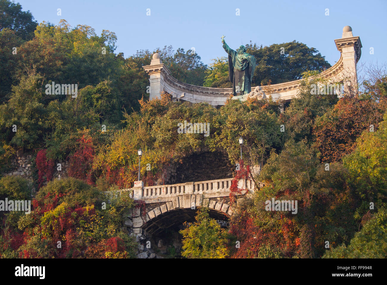 Statue of St Gellert, Budapest, Hungary Stock Photo - Alamy