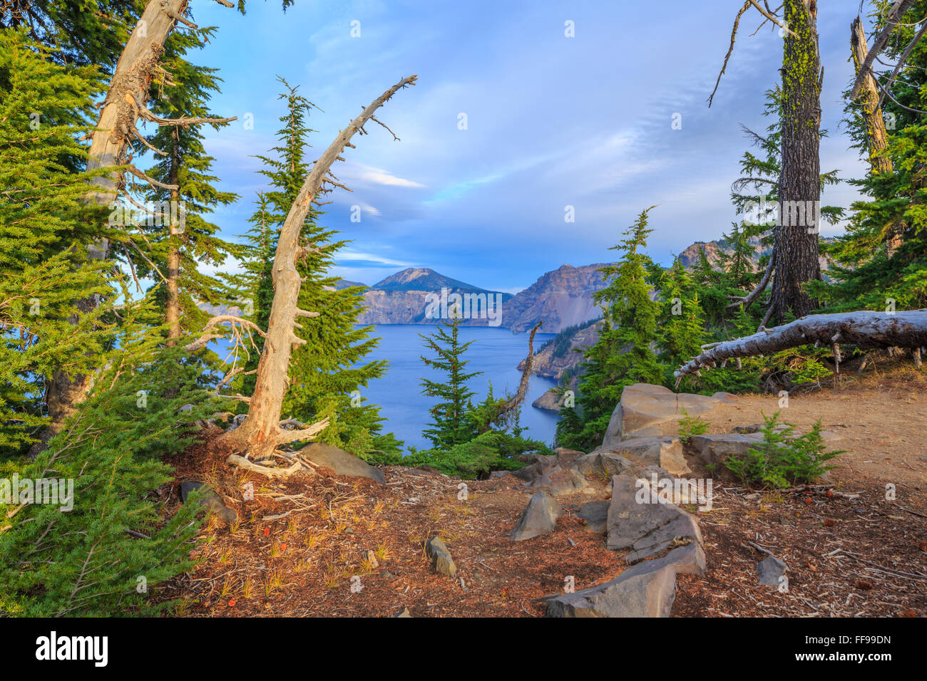 blue, caldera, cliffs, crater, deep, forest, island, lake, landscape ...