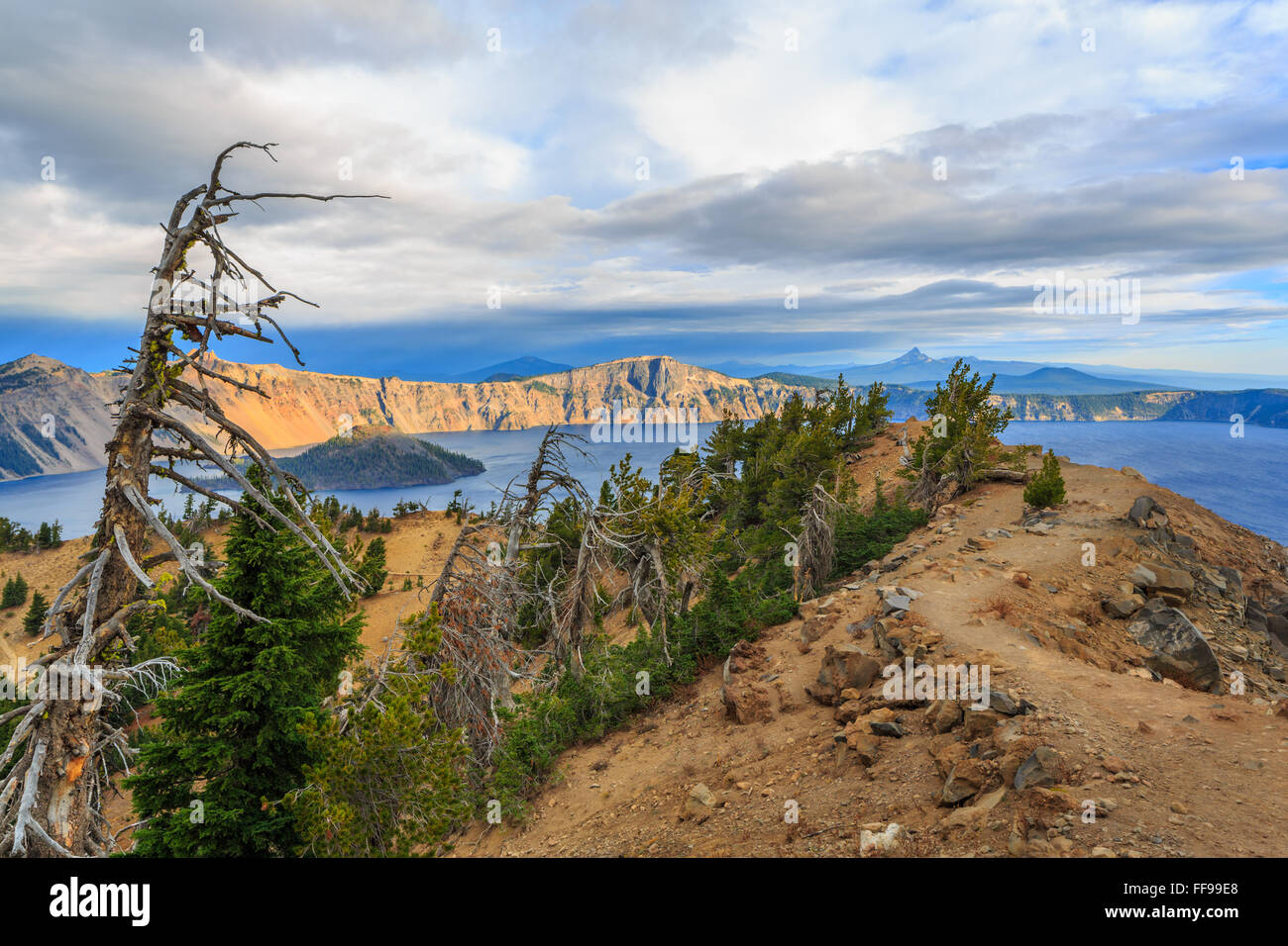 blue, caldera, cliffs, crater, deep, forest, island, lake, landscape ...
