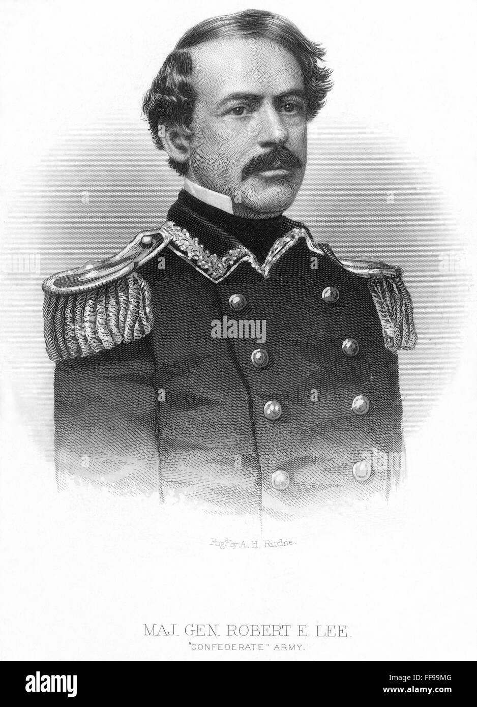 ROBERT E. LEE (1807-1870). /nAmerican Confederate general. Steel ...