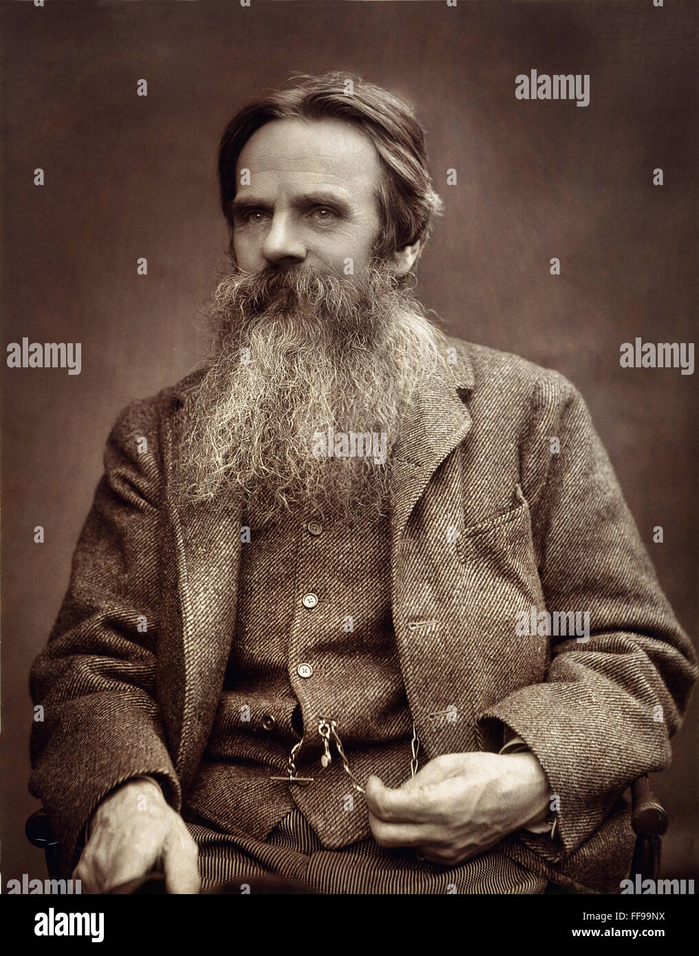 WILLIAM HOLMAN HUNT /n(1827-1910). English painter. Photographed c1885 ...