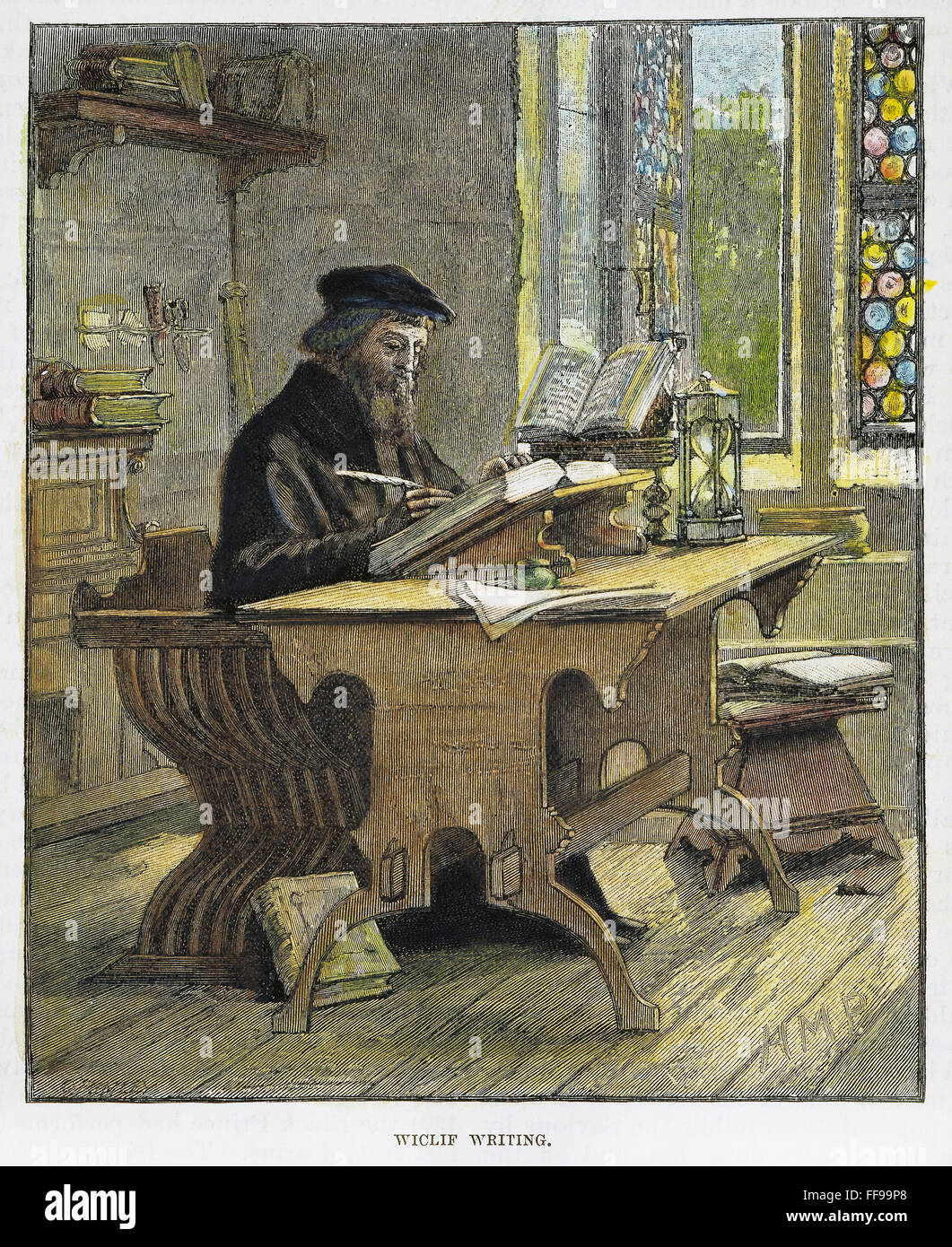 Medieval writing desk hi-res stock photography and images - Alamy