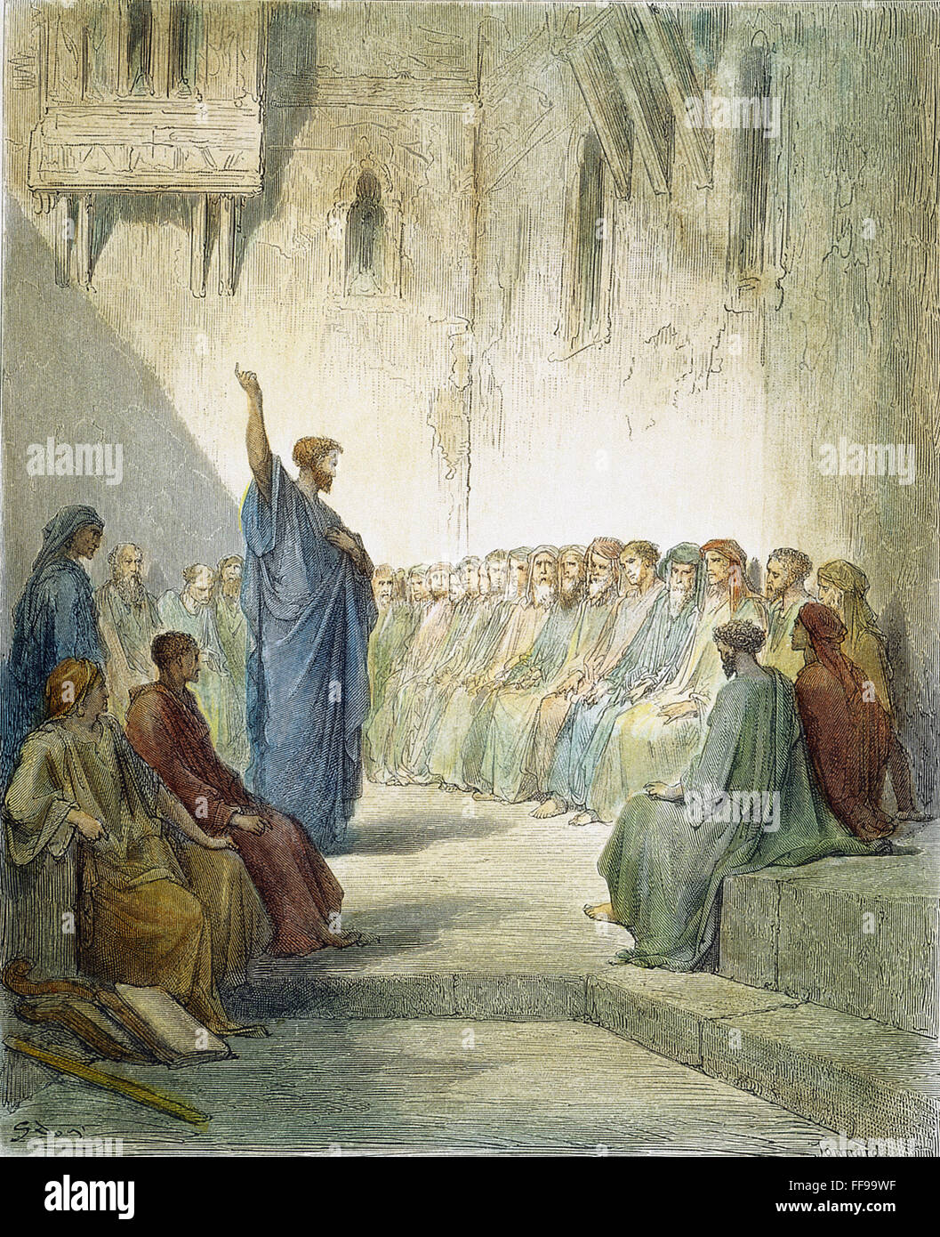 ST. PAUL PREACHING. /nSt. Paul preaching to the Thessalonians (I ...