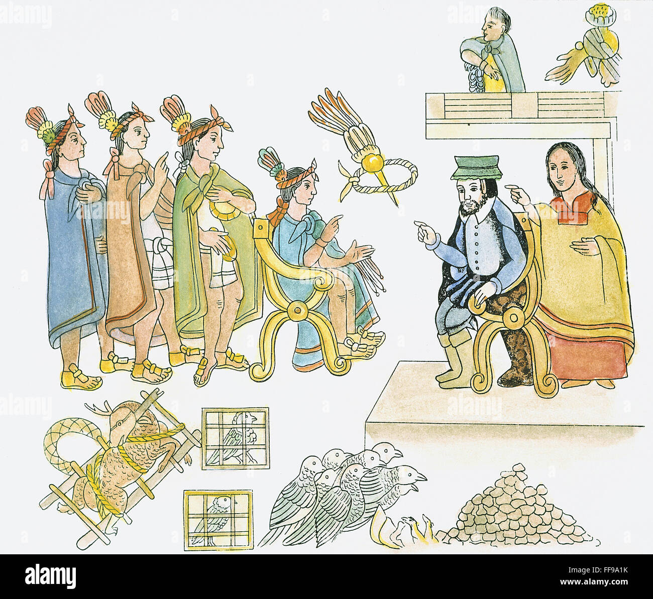 Cortes aztec tenochtitlan hi-res stock photography and images - Alamy