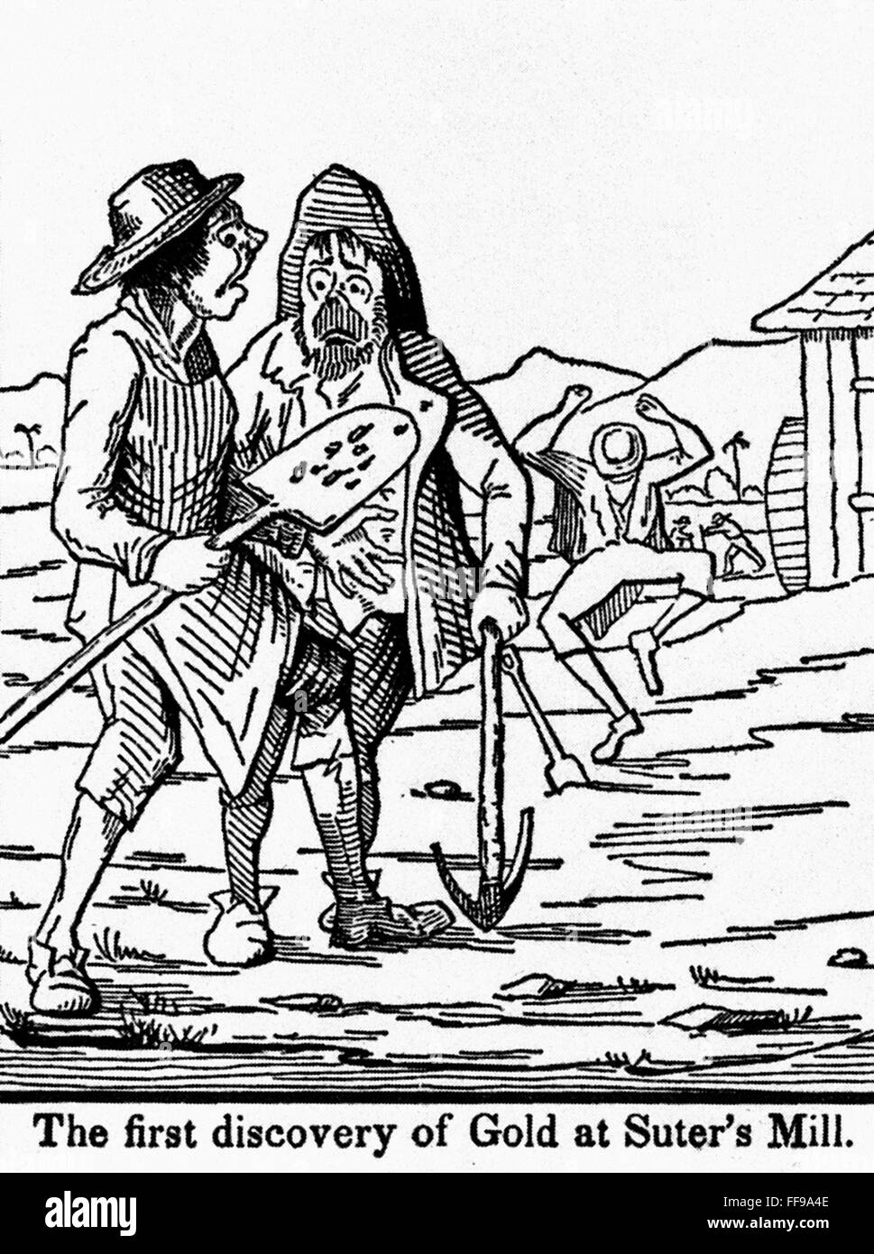 SUTTER'S MILL GOLD, 1848. /nThe first discovery of gold in California ...