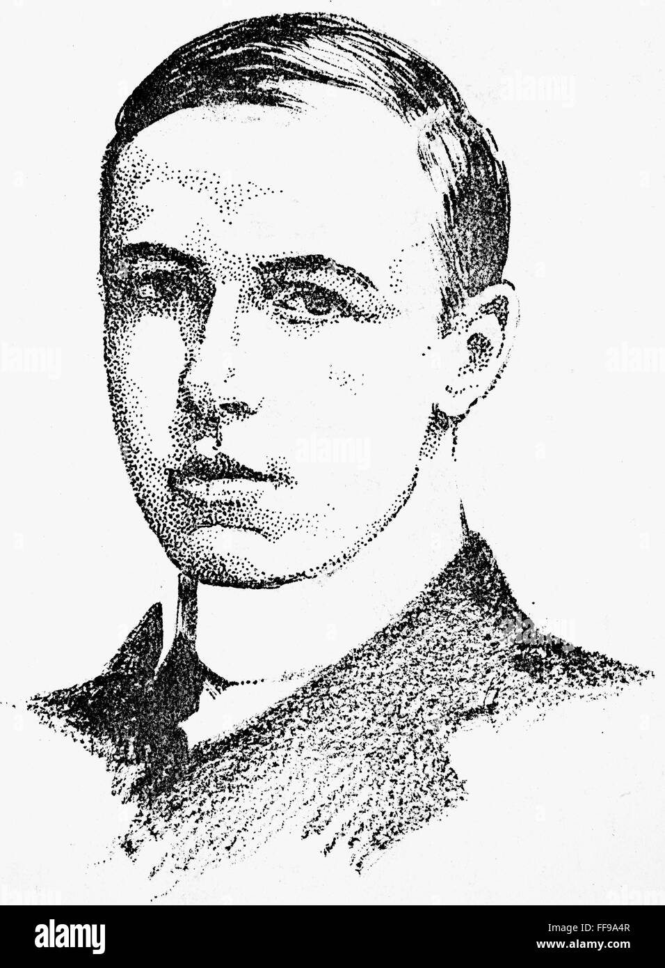 ALFRED NOYES (1880-1958). /nEnglish poet. Drawing Stock Photo - Alamy