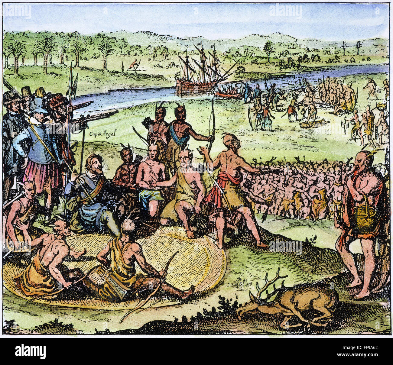 VIRGINIA: CHICKAHOMINY TRIBE. /nCaptain Sir Samuel Argall (1572-1626 ...