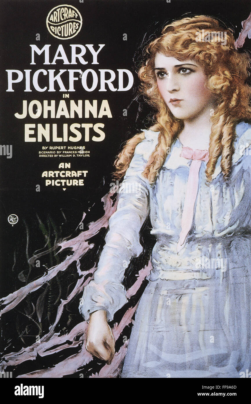 PICKFORD FILM POSTER, 1918. /nPoster for the 1918 film, 'Johanna ...