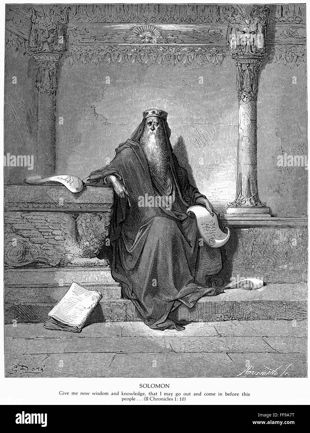 SOLOMON ASKING FOR WISDOM. /nSolomon asking God for the gift of wisdom ...