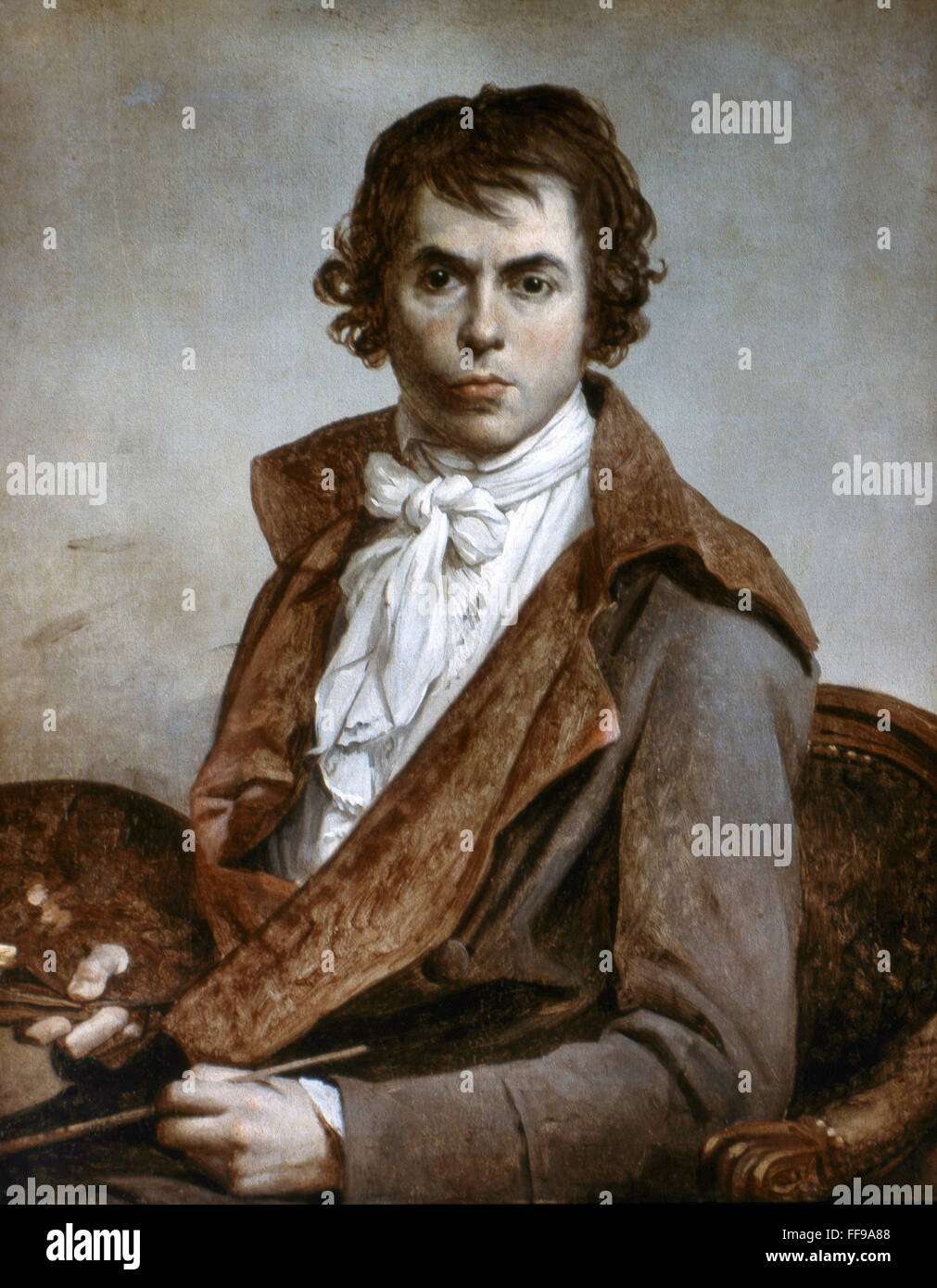JACQUES LOUIS DAVID /n(1748-1825). French painter. Self-portrait. Oil ...
