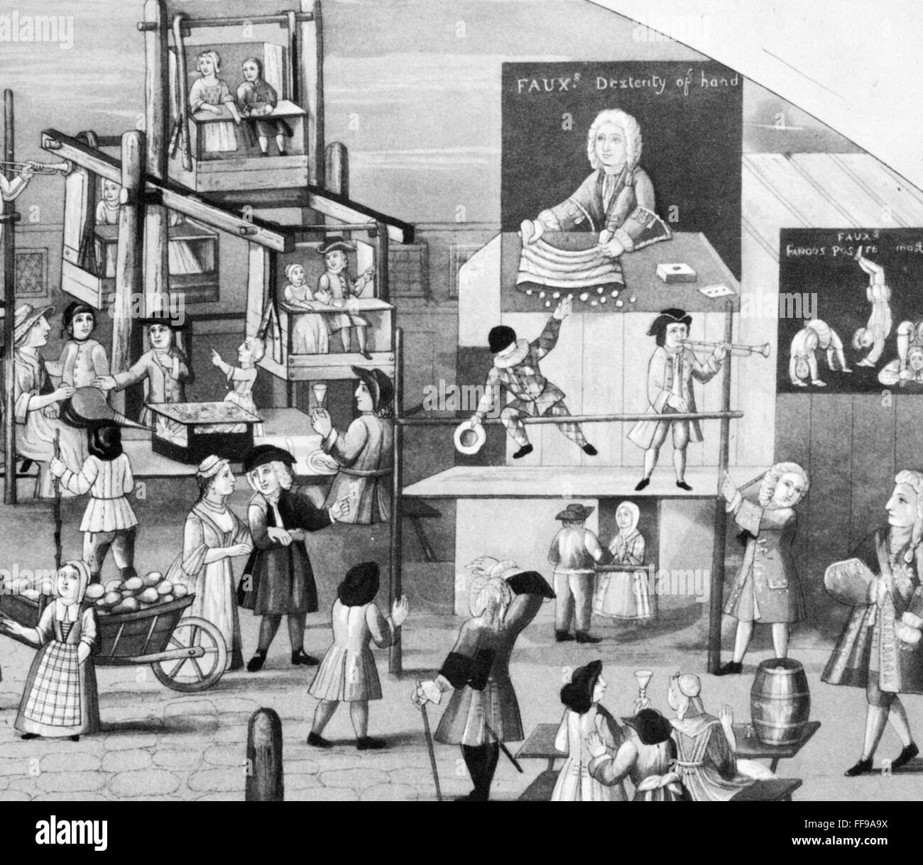 ISAAC FAWKES (d. 1731). /nEnglish conjurer. The booth Isaac Fawkes at ...