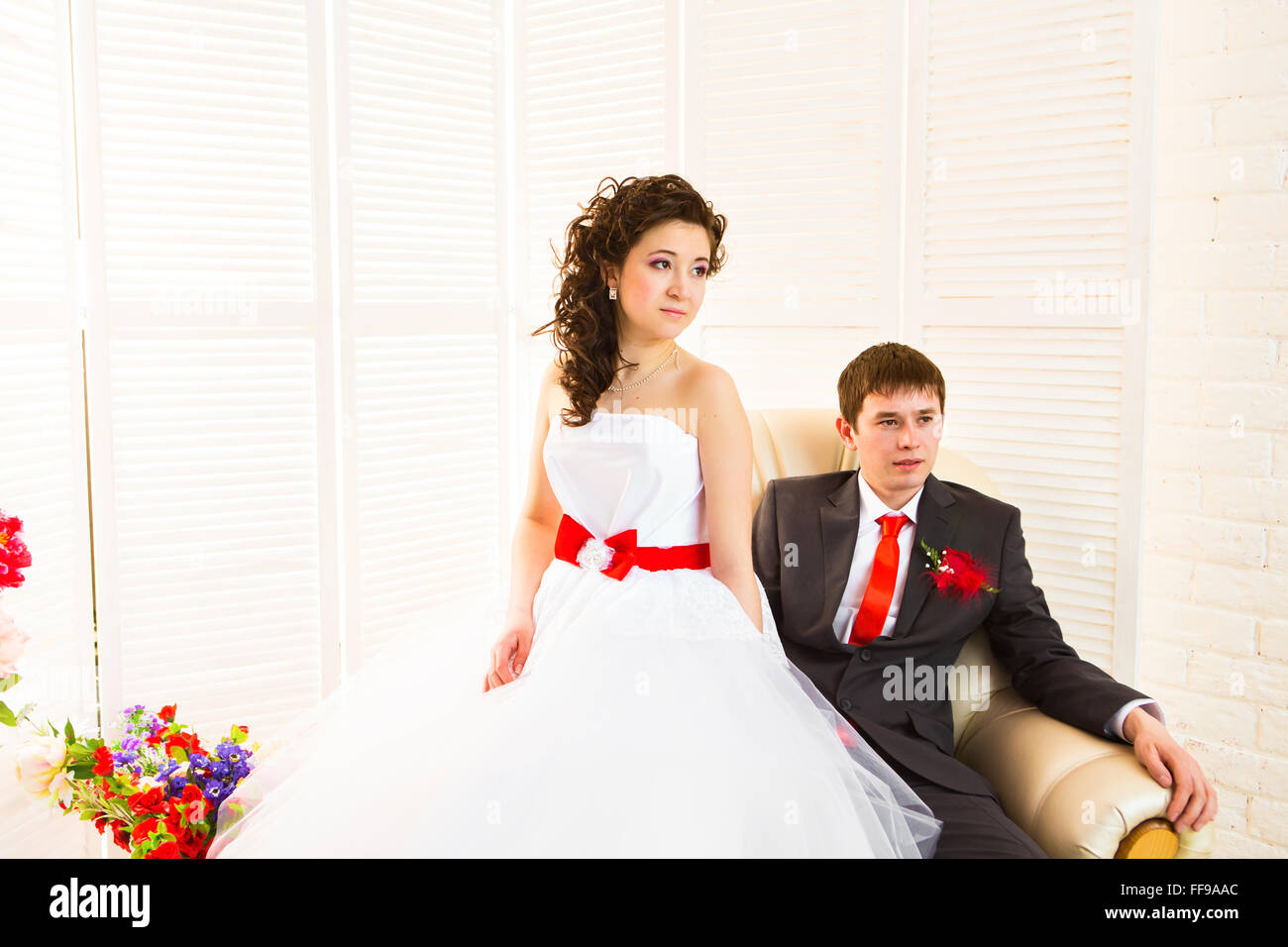 Bride and groom Stock Photo - Alamy
