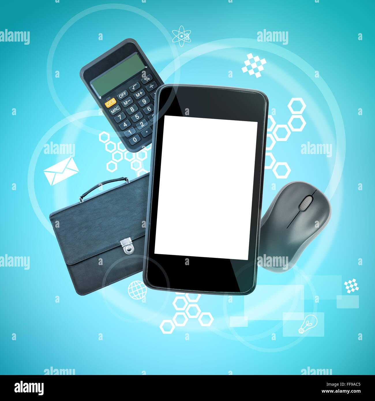 Smartphone with calculator Stock Photo - Alamy