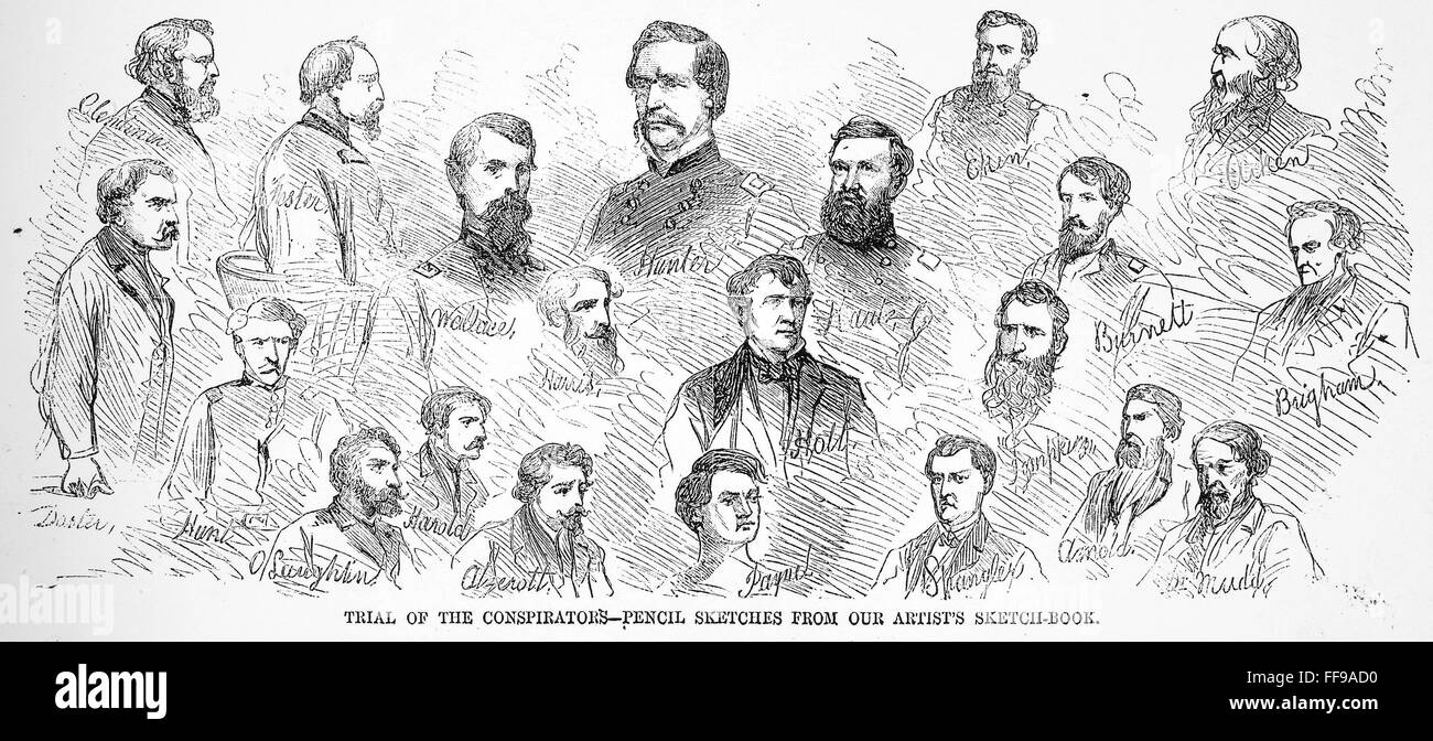 LINCOLN ASSASSINS TRIAL. /nThe defendants in the trial of the ...
