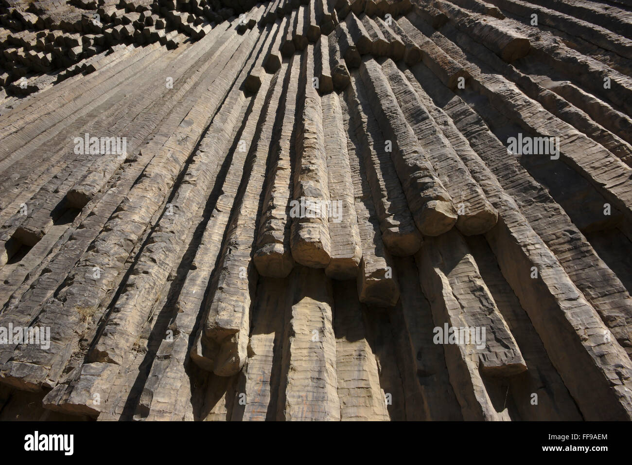 Basalt columns "Symphony of Stones" in Garnia, Armenia, Caucasus Stock ...