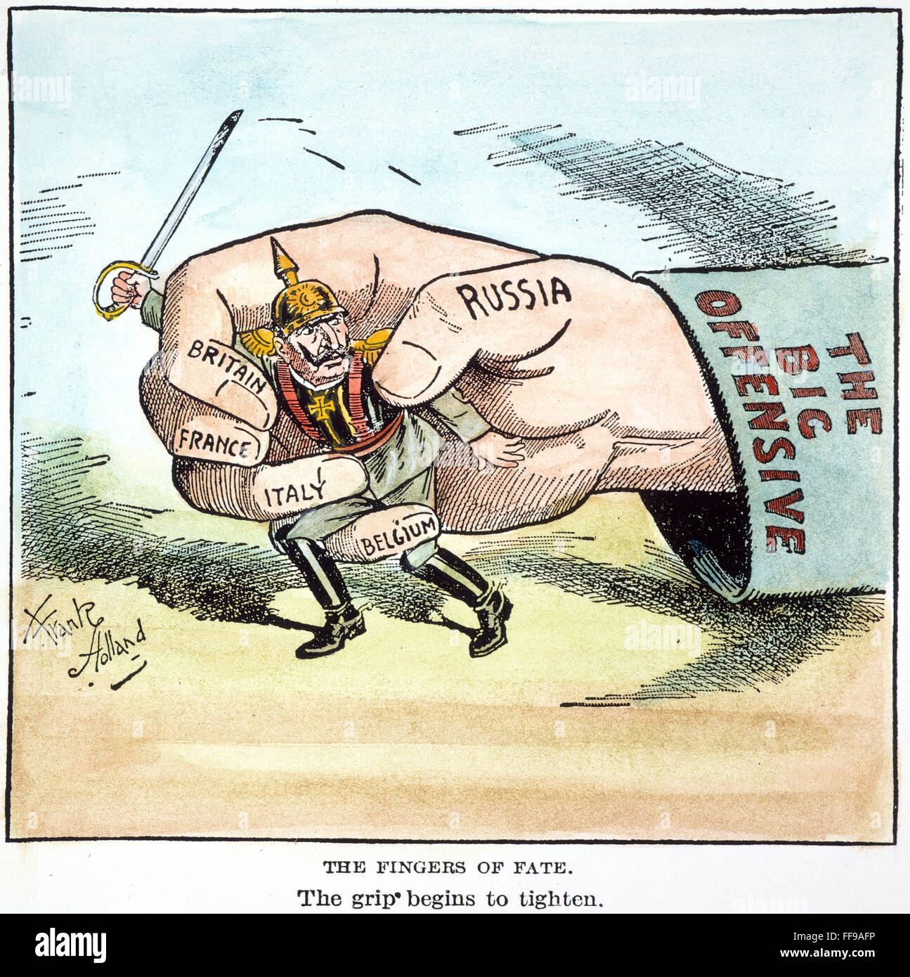 CARTOON: ALLIED STRENGTH. /nFingers of Fate (The Grip Begins to Tighten ...