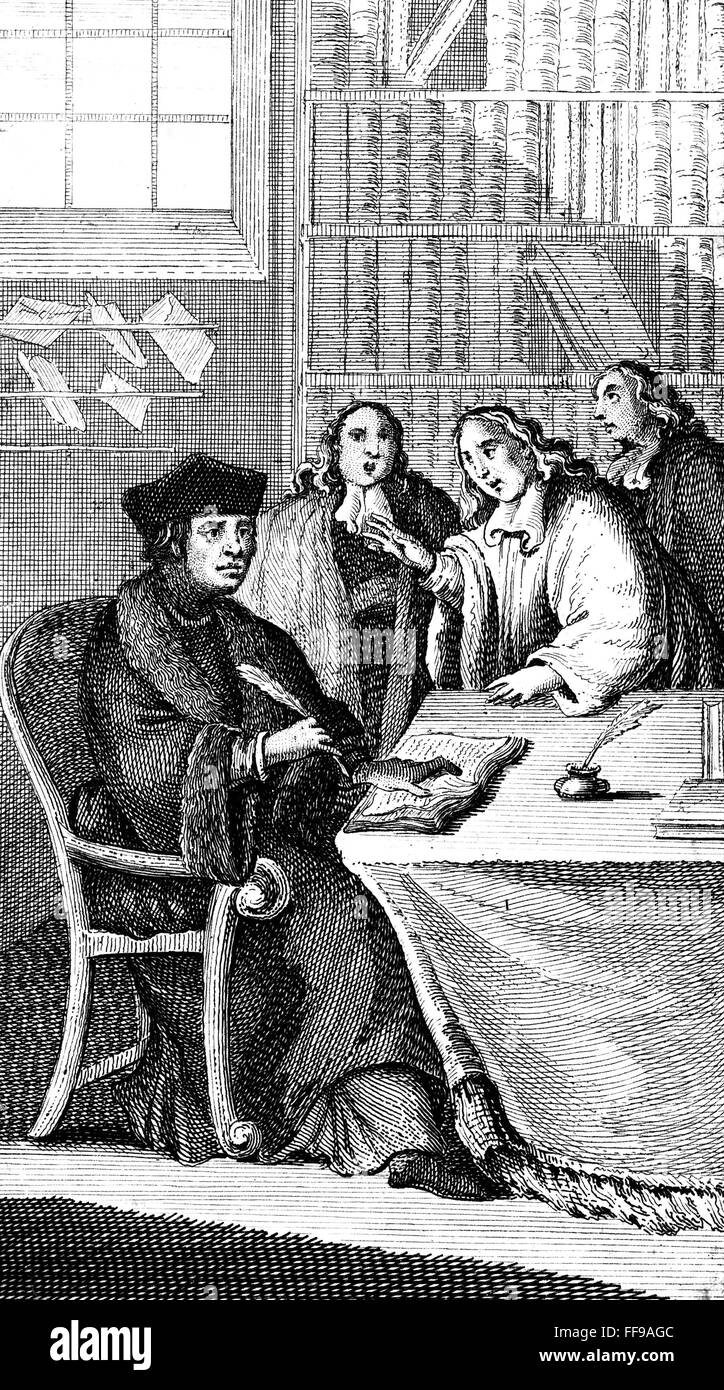 DESIDERIUS ERASMUS /n(1466?-1536). Dutch humanist and scholar. Erasmus ...