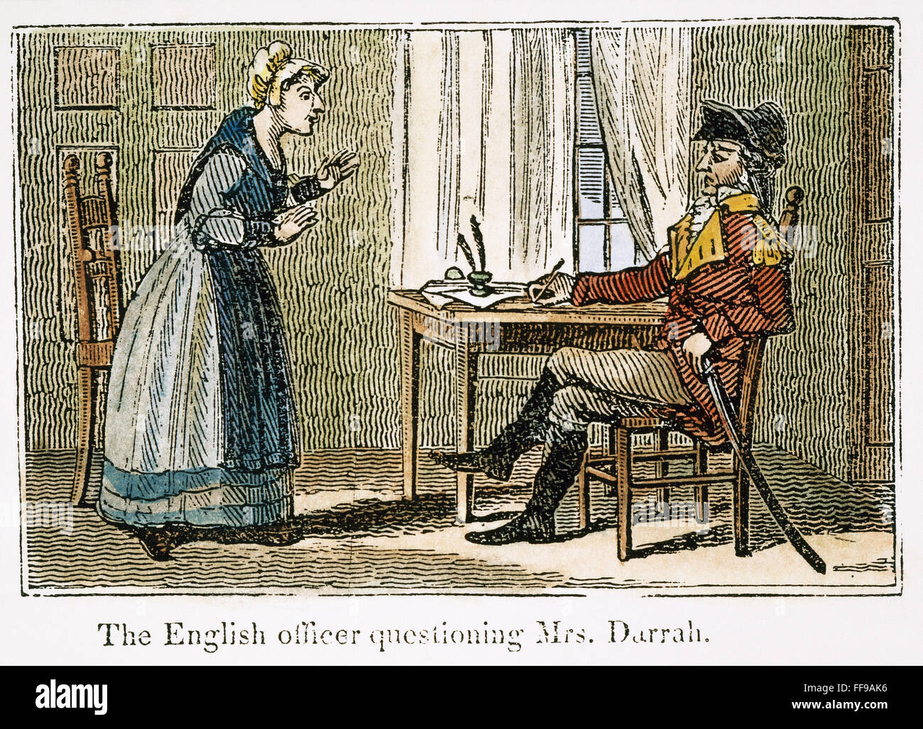 LYDIA DARRAH, 1777. /nAn English officer in occupied Philadelphia ...