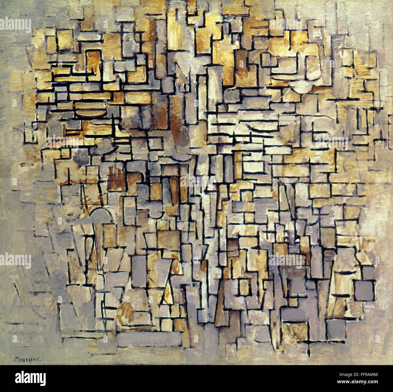 MONDRIAN: COMPOSITION, 1913. /nComposition VII. Oil on canvas by Piet ...