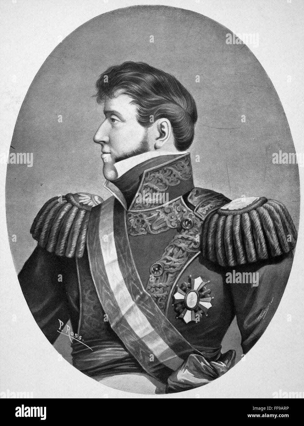 AGUST═N de ITURBIDE /n(1783-1824). Mexican soldier and emperor Stock ...
