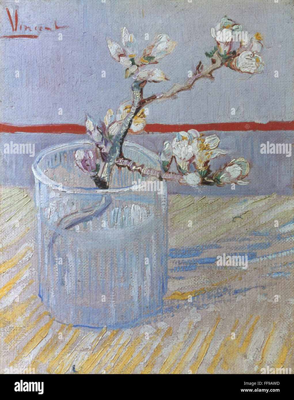 VAN GOGH: BRANCH, 1888. /nBlooming Branch of Almond Tree. Oil on canvas ...