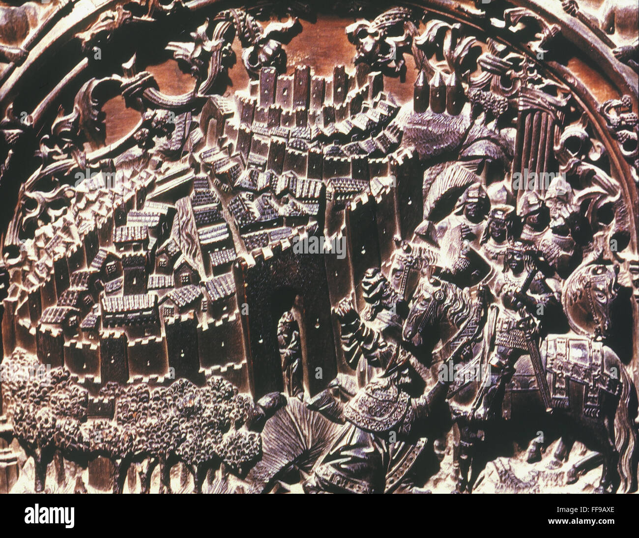 GRANADA SURRENDER, 1492. /nThe surrender of Granada by Muhammad XII to ...