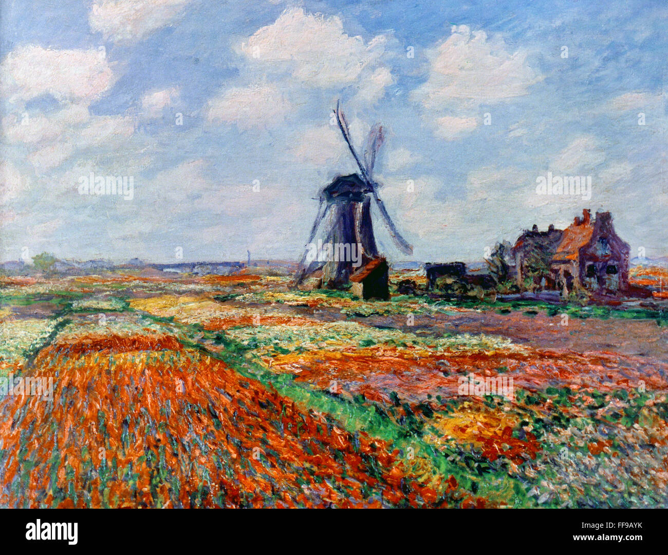 MONET: TULIP FIELDS, 1886. /nClaude Monet: Fields of Tulips in Holland ...