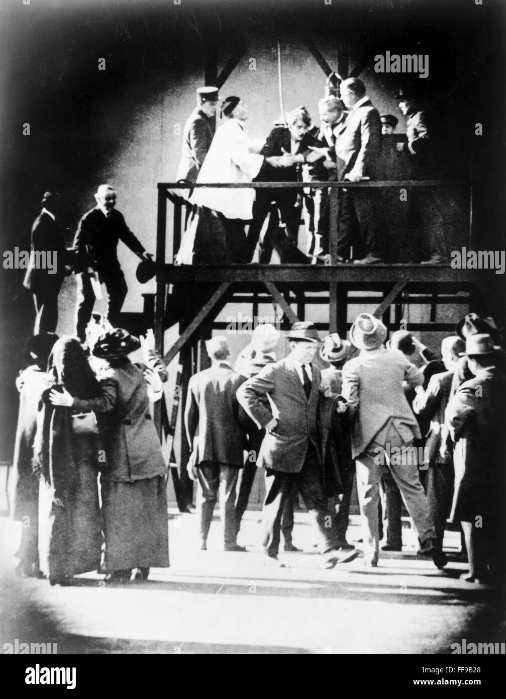 FILM: INTOLERANCE, 1916. /nThe climactic scene of the modern story in D ...