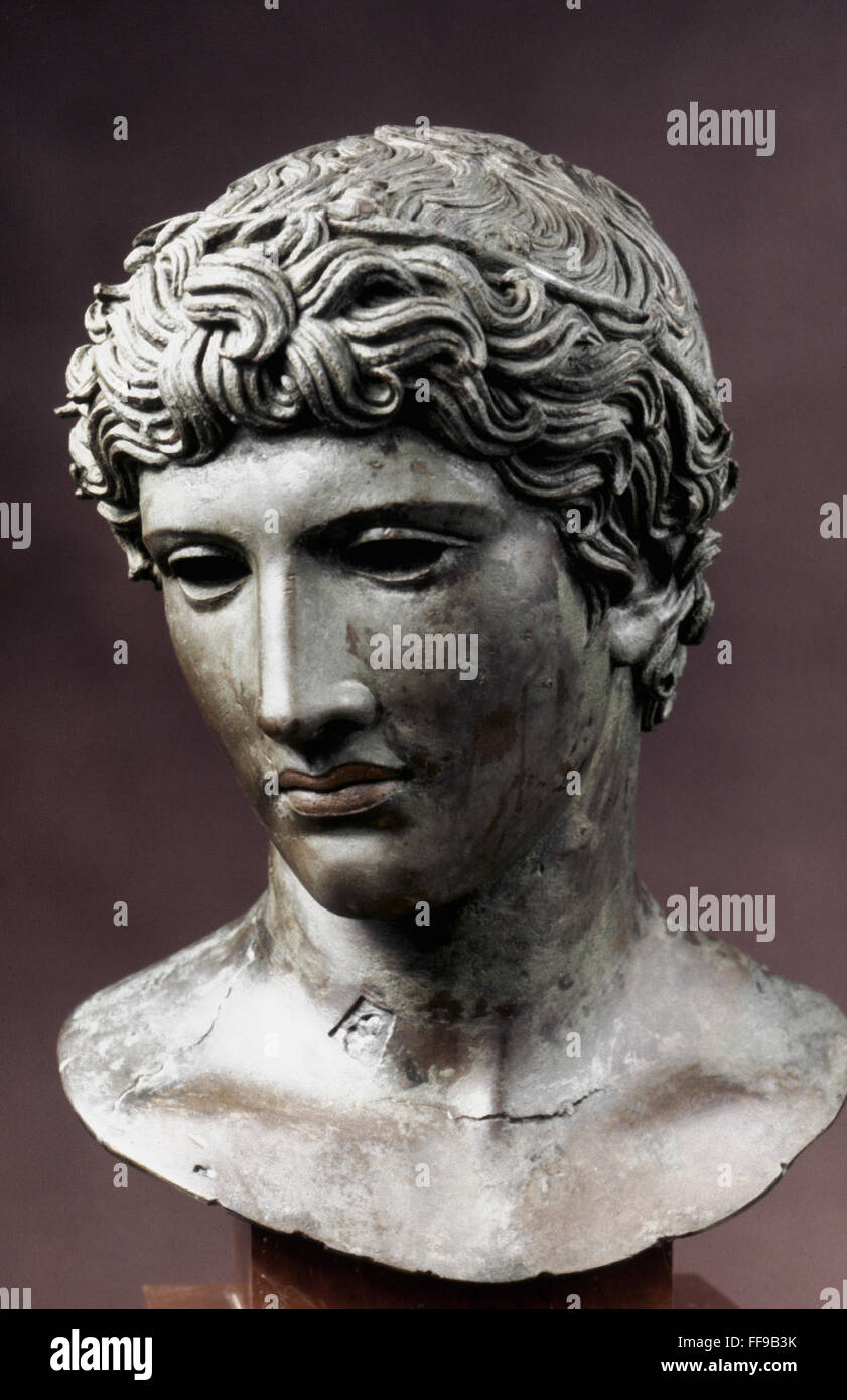 ROMAN YOUNG MAN/BUST. /nBronze, 1st century B.C Stock Photo - Alamy