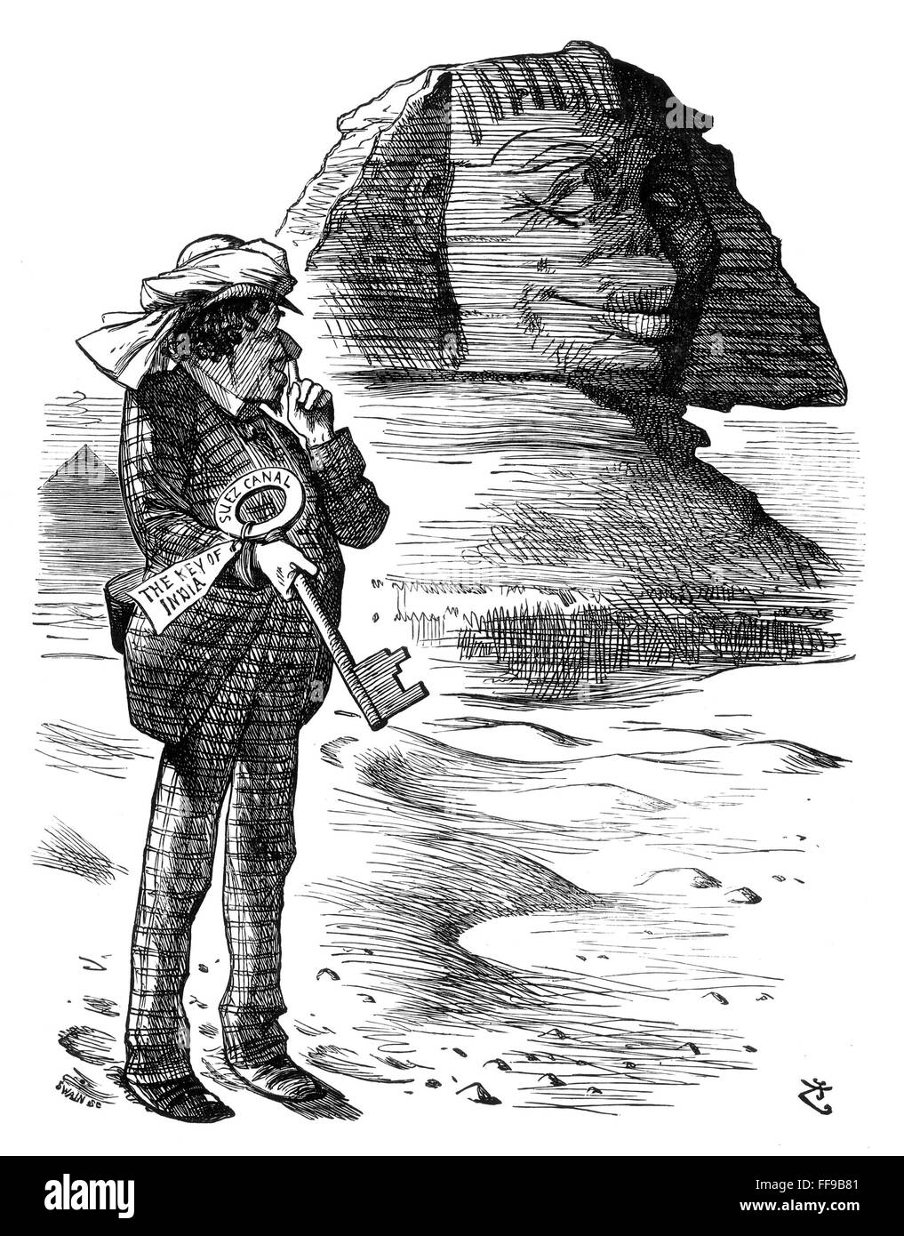 BENJAMIN DISRAELI CARTOON. /nCartoon, 1875, by John Tenniel inspired by ...