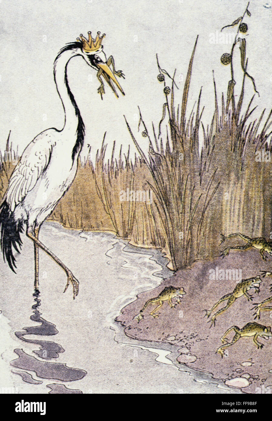 AESOP: FROGS WISH FOR KING /nAesop's Fable of 'The Frogs Who Wished for ...