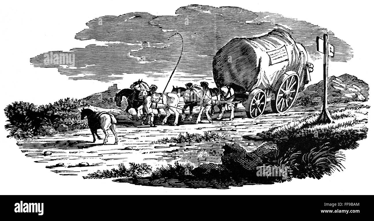 CART, 18th CENTURY. /nLine engraving, English, late 18th century Stock ...